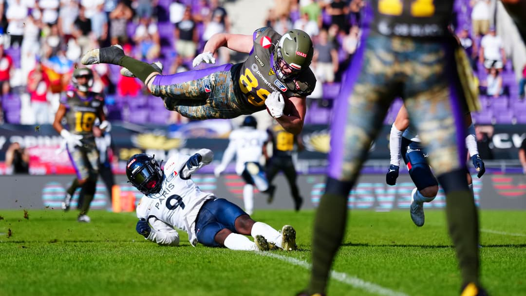 Epic Football Aerial Tackle